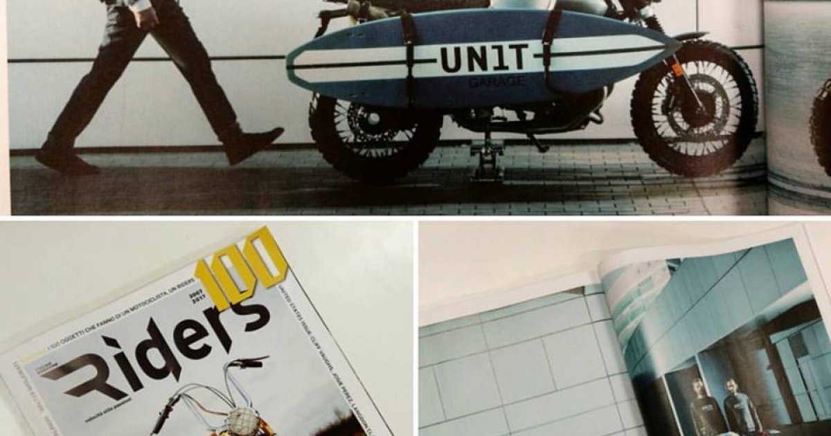 Unitgarage in RIDERS magazine