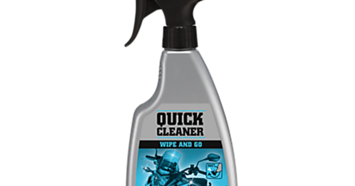 Quick Cleaner Motorex: pulizia veloce senza acqua per moto e visiere